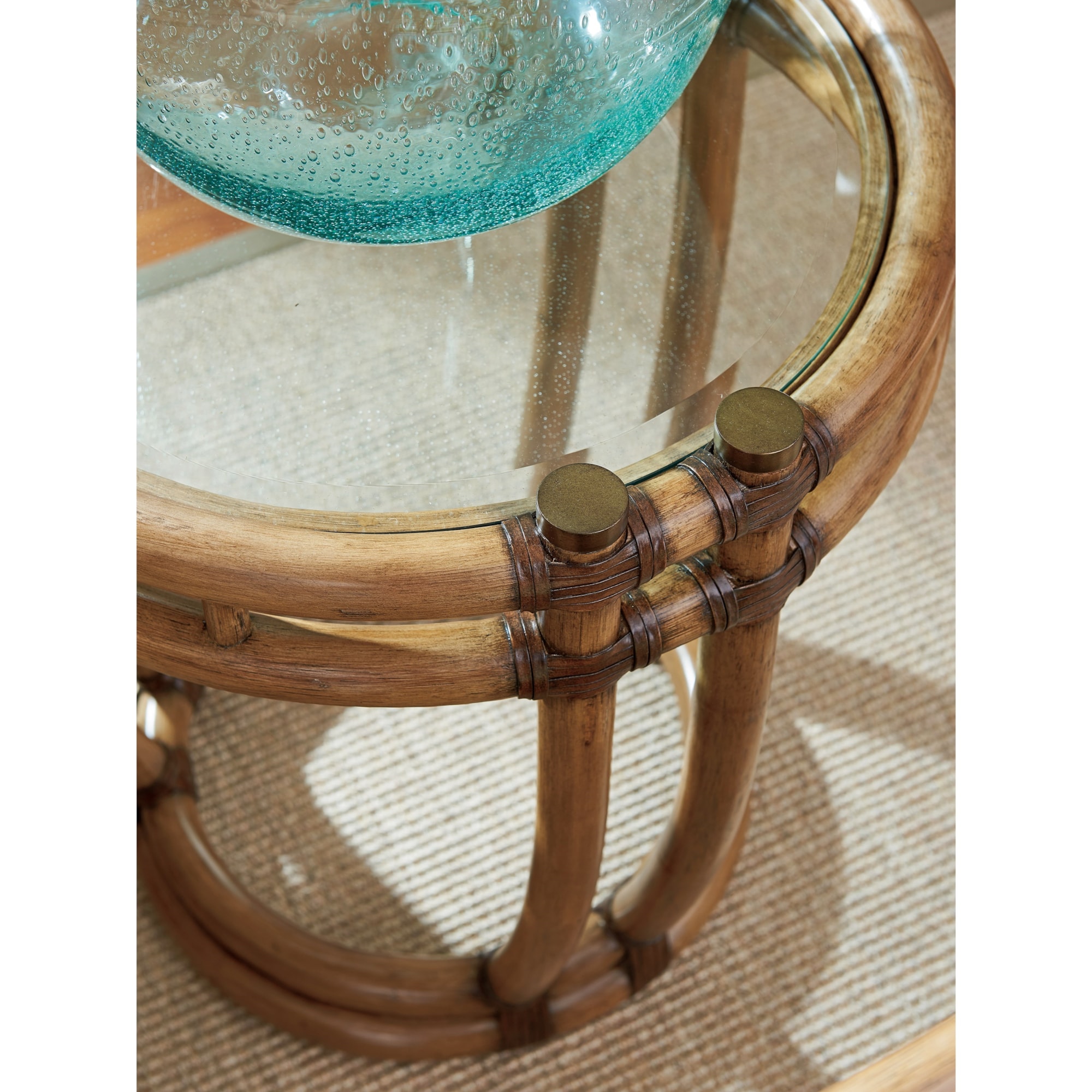 Tommy Bahama Home Twin Palms 558-953 Turtle Beach Round End Table with ...