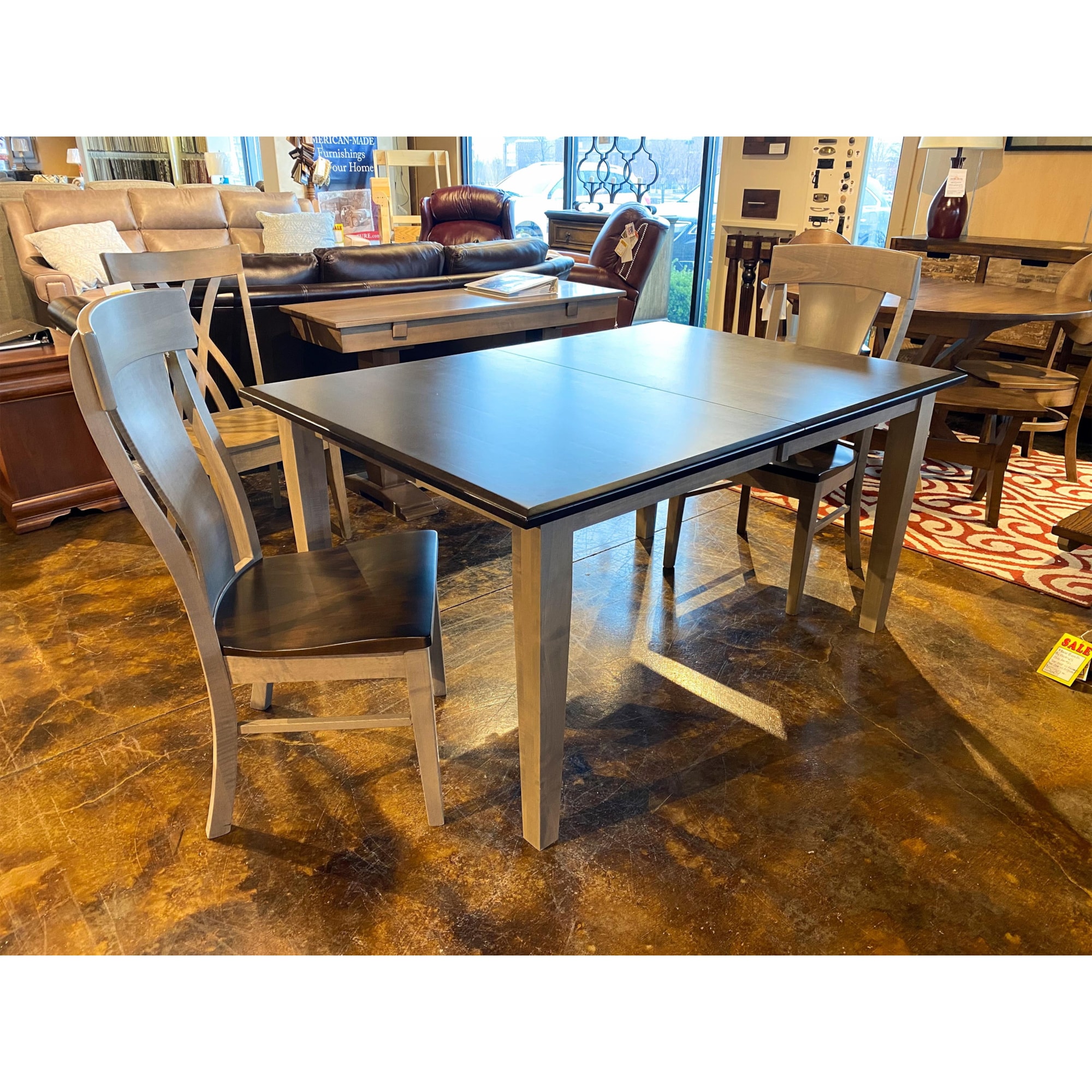 West Point Woodworking Denver 23424 Customizable Solid Wood Leg Table ...