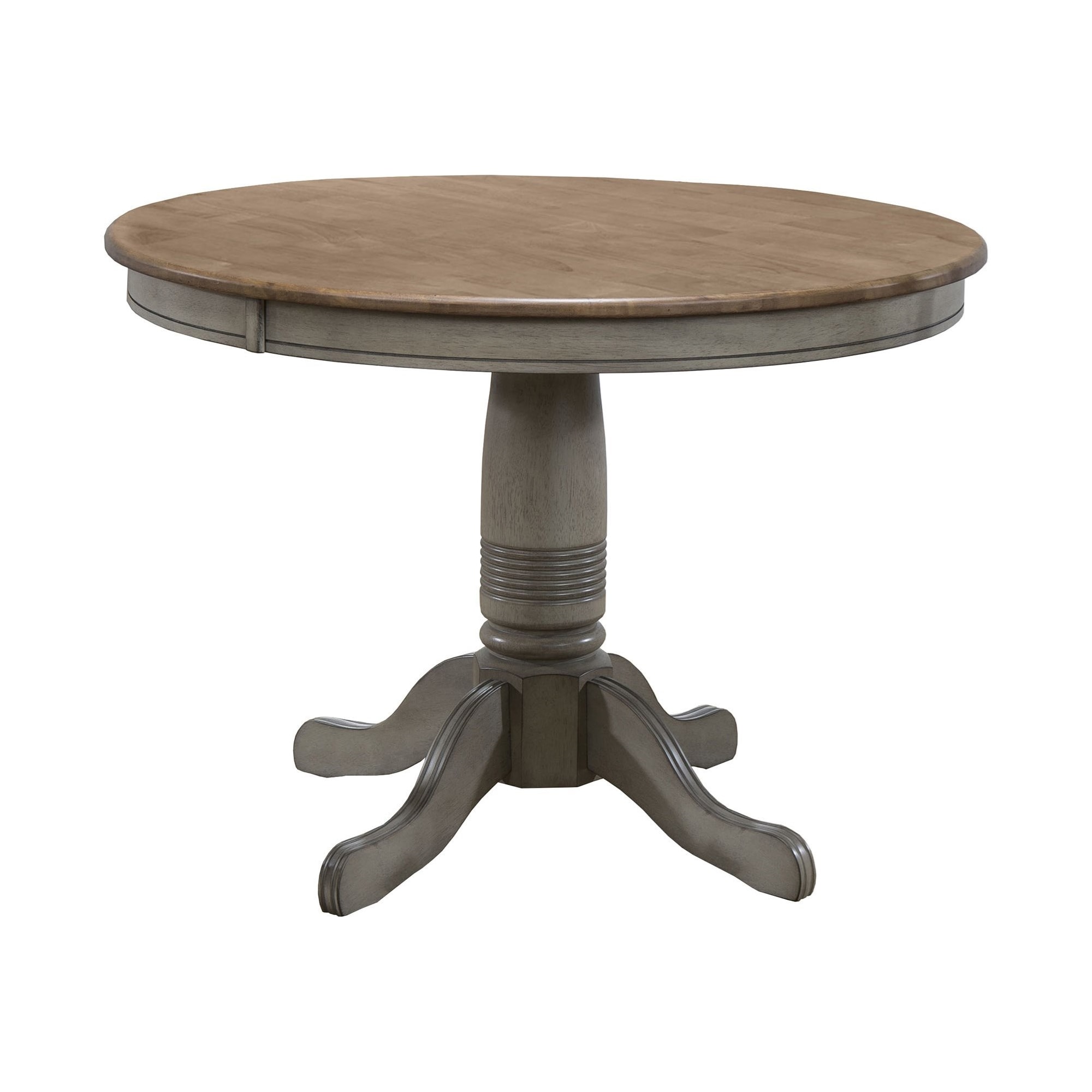 Winners Only Barnwell 000026576590 Farmhouse 42" Pedestal Table with 15 ...